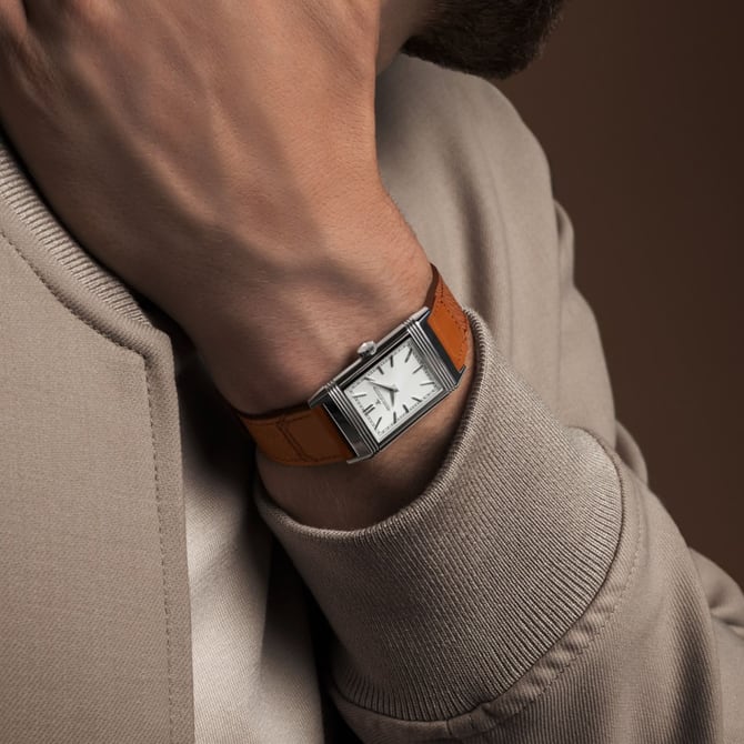 Stainless Steel Watch Manual Winding Reverso Tribute Monoface Q7168420 ...