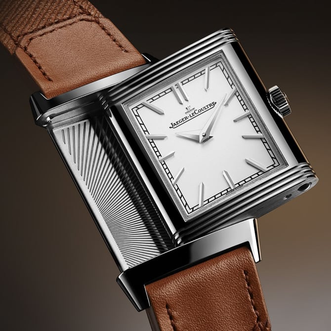 Stainless Steel Watch Manual Winding Reverso Tribute Monoface Q7168420 ...