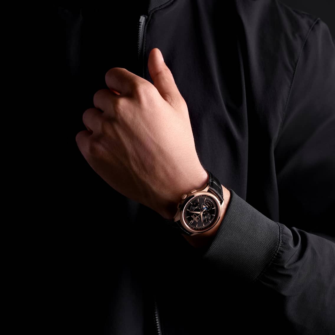 Rose Gold Men Watch Automatic, Automatic winding Master Control ...