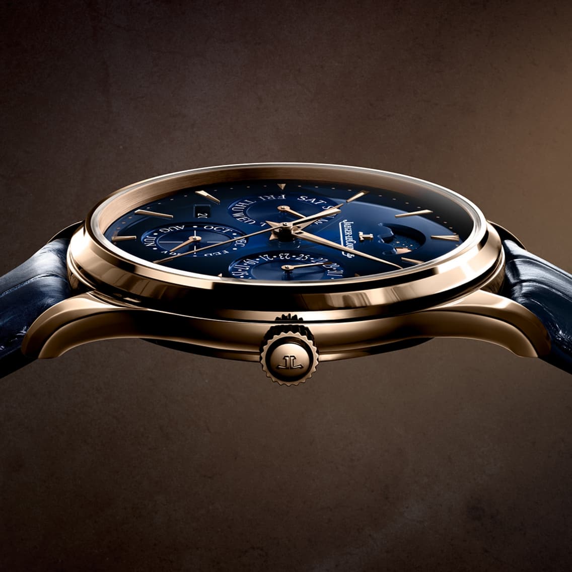 Rose Gold Men Watch Automatic Master Ultra Thin Perpetual Calendar ...