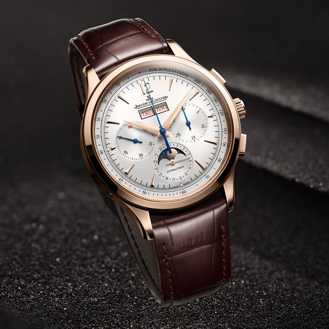 Pink Gold Men Watch Automatic, self-winding Master Control Chronograph ...