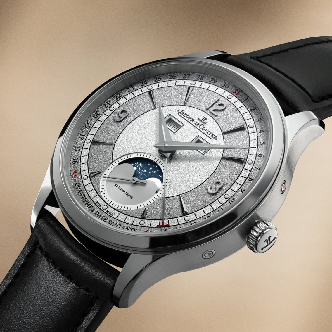 Stainless Steel Master Control Calendar Man Watch Q4148450 | Jaeger ...