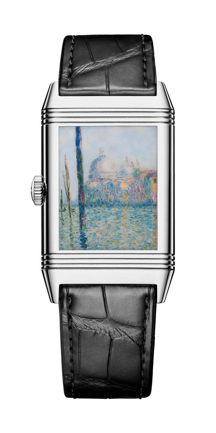 White Gold Men Watch Manual winding Reverso Enamel Monet The Doge's ...