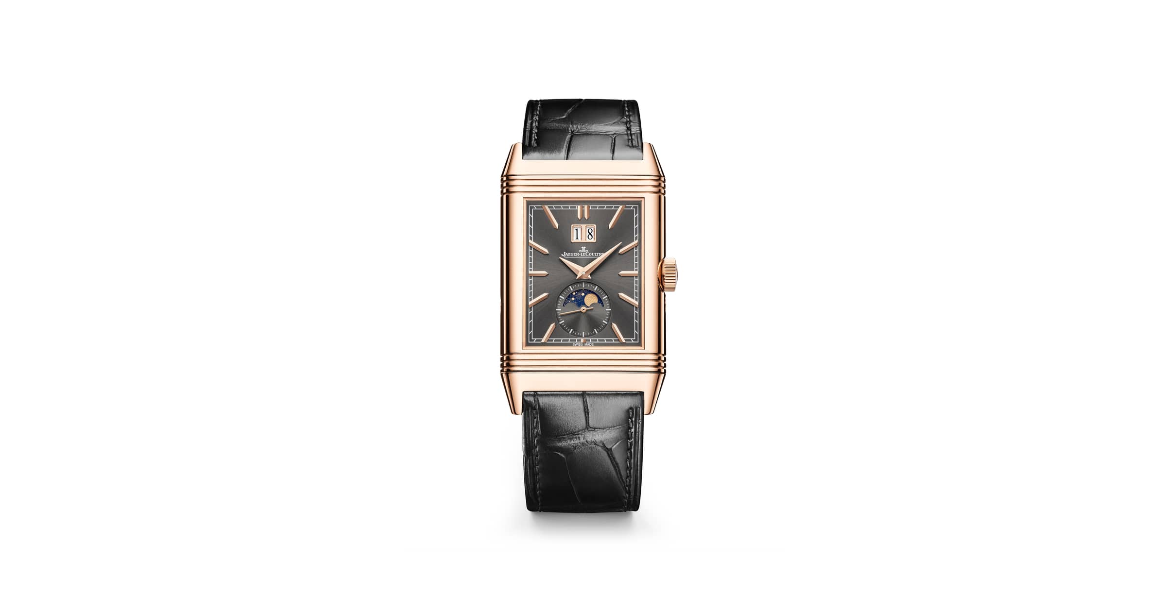 Rose Gold Reverso Tribute Nonantième Enamel Man Watch Q71125E1| Jaeger ...
