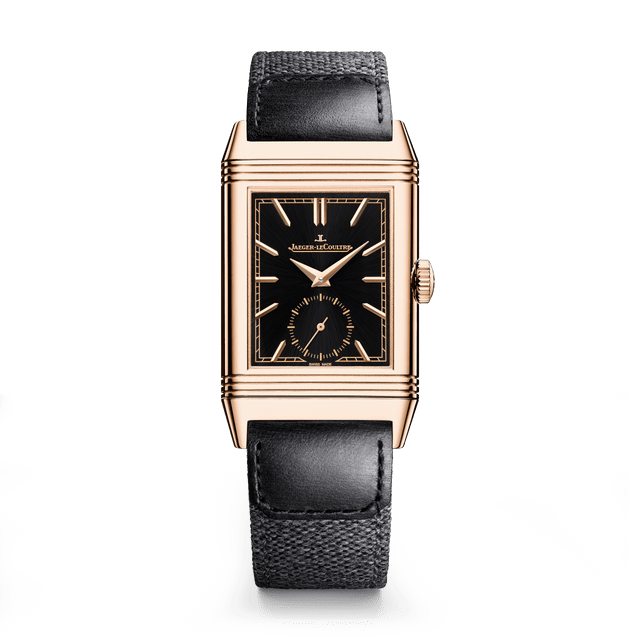 Rose Gold Men Watch Manual winding Reverso Tribute Small Seconds ...