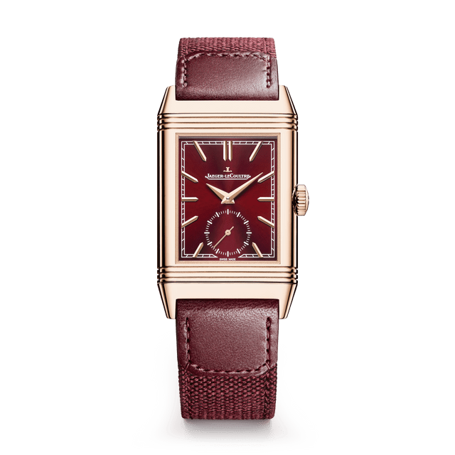 Rose Gold Men Watch Manual winding Reverso Tribute Small Seconds ...