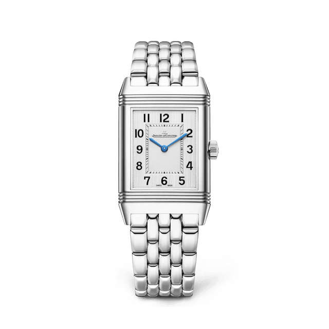 Stainless Steel Men Watch Manual winding Reverso Classic Large Duoface ...
