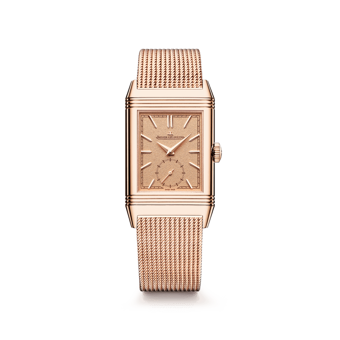 Rose Gold Reverso Tribute Monoface Small Seconds Or Deco Man Watch ...