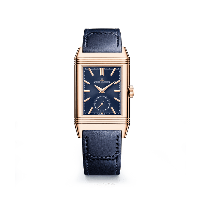 핑크 골드 남성 워치 매뉴얼 와인딩 리베르소 트리뷰트 스몰 세컨즈 Q3982590 | 예거 르쿨트르