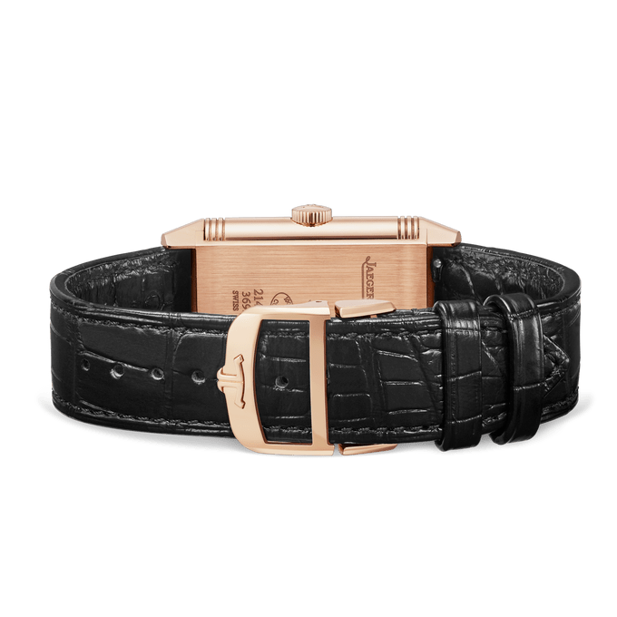 Pink Gold Men Watch Manual winding Reverso Tribute Duoface Tourbillon ...