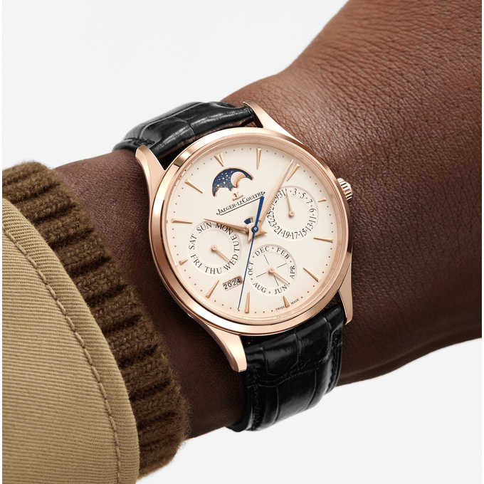 Rose Gold Automatic Watch Master Ultra Thin Perpetual Calendar Watch ...