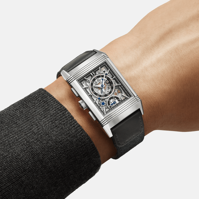 Stainless Steel Men Watch Manual winding Reverso Tribute Chronograph ...