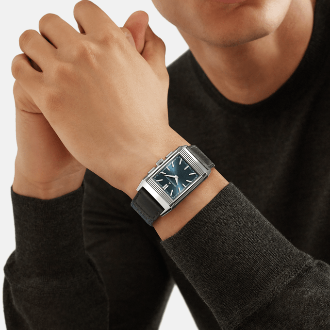 Stainless Steel Men Watch Manual winding Reverso Tribute Chronograph ...