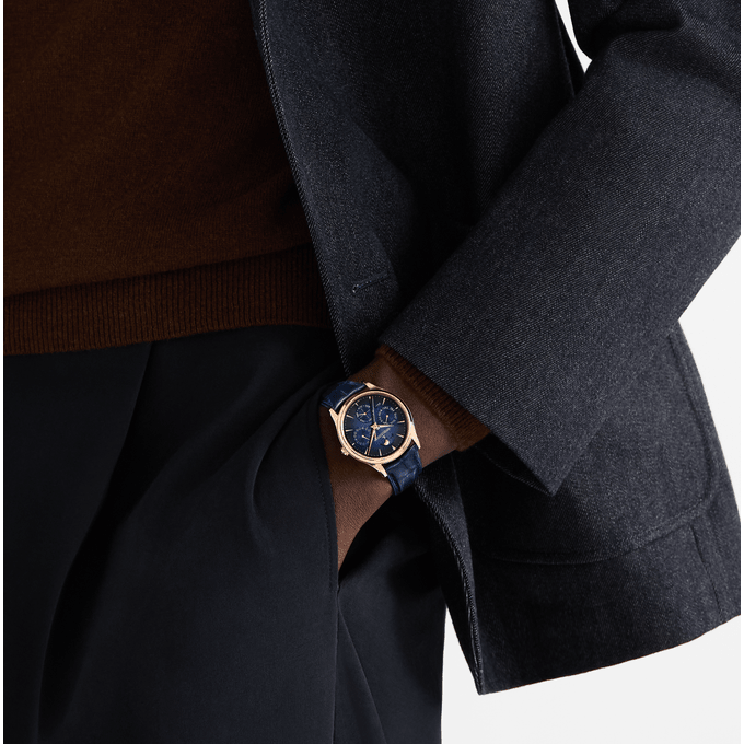 Rose Gold Men Watch Automatic Master Ultra Thin Perpetual Calendar ...